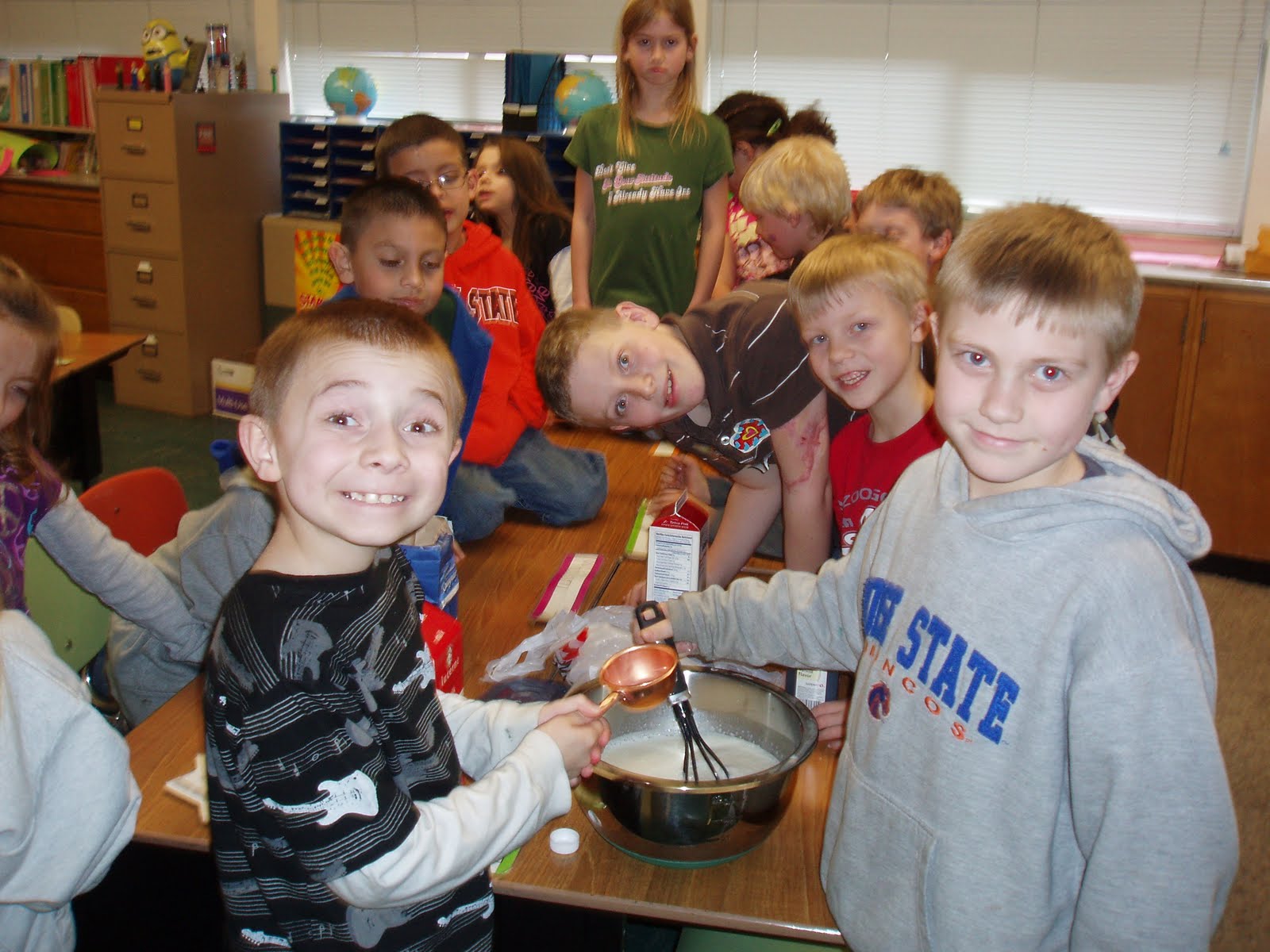 Mrs. Cain's Class: Mixing Homemade Ice Cream