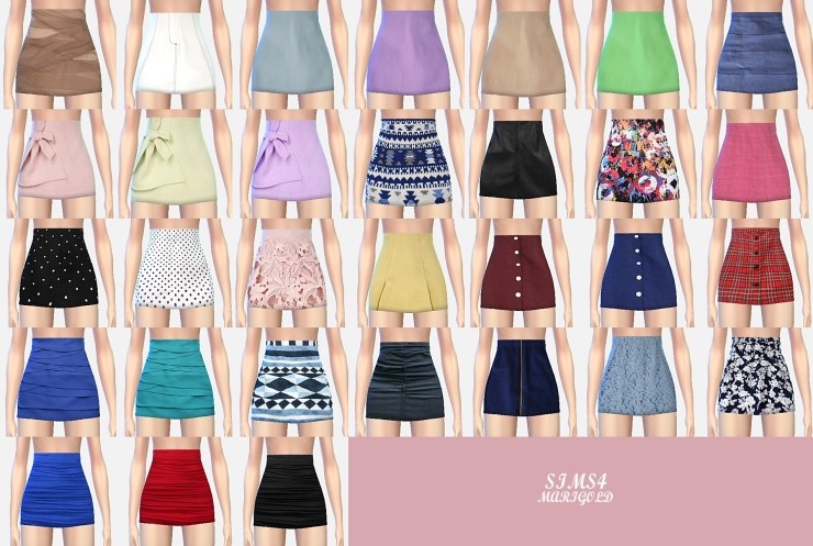 My Sims 4 Blog: Accessory Cardigan and Skirts by Marigold