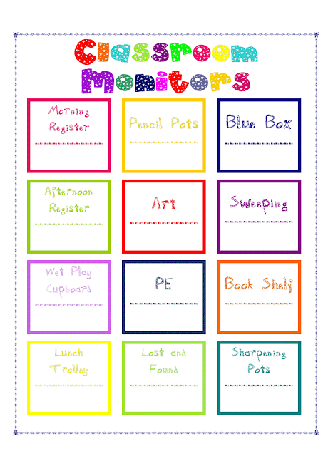 The Not So Secret Diary of a Teacher, Aged 27 1/2: Classroom Monitors