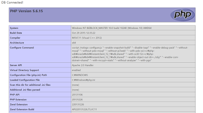 Fail Setting: Windows10에 Apache+PHP+MariaDB 설치 및 연동하기.