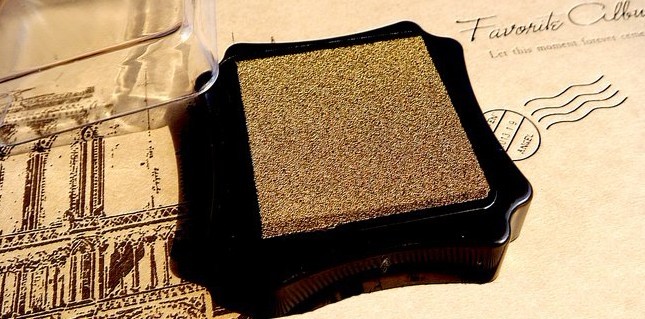 7 Polka Dots: Golden and Silver Stamp Pad/Ink