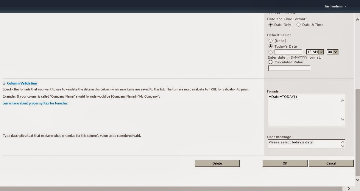 Ajay Dholes Sharepoint Blogs Request Failed List Data Validation Failedundefined