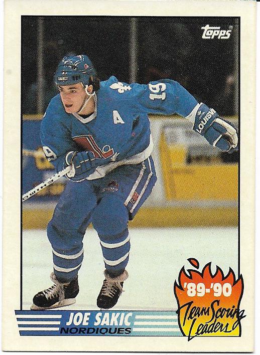 My PCs--one card at a time: Joe Sakic card #4 1990-91 Topps team ...