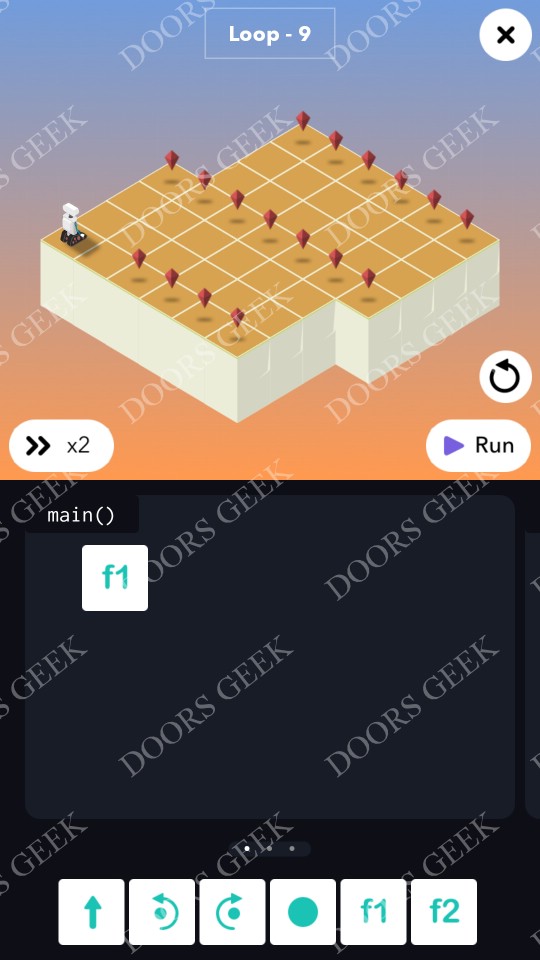 Coding Planets Loop 9 Solution ~ Doors Geek