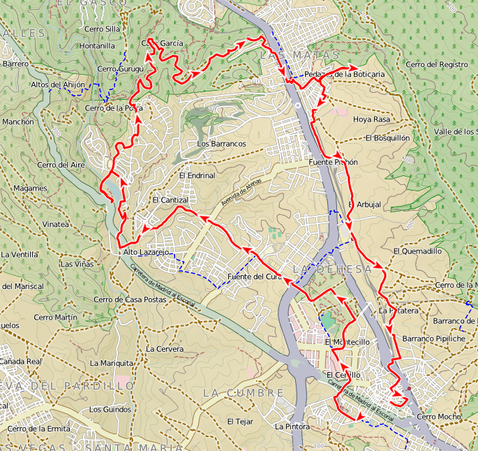 Rutas y excursiones: Recorrido circula en bicicleta de las Rozas a las ...