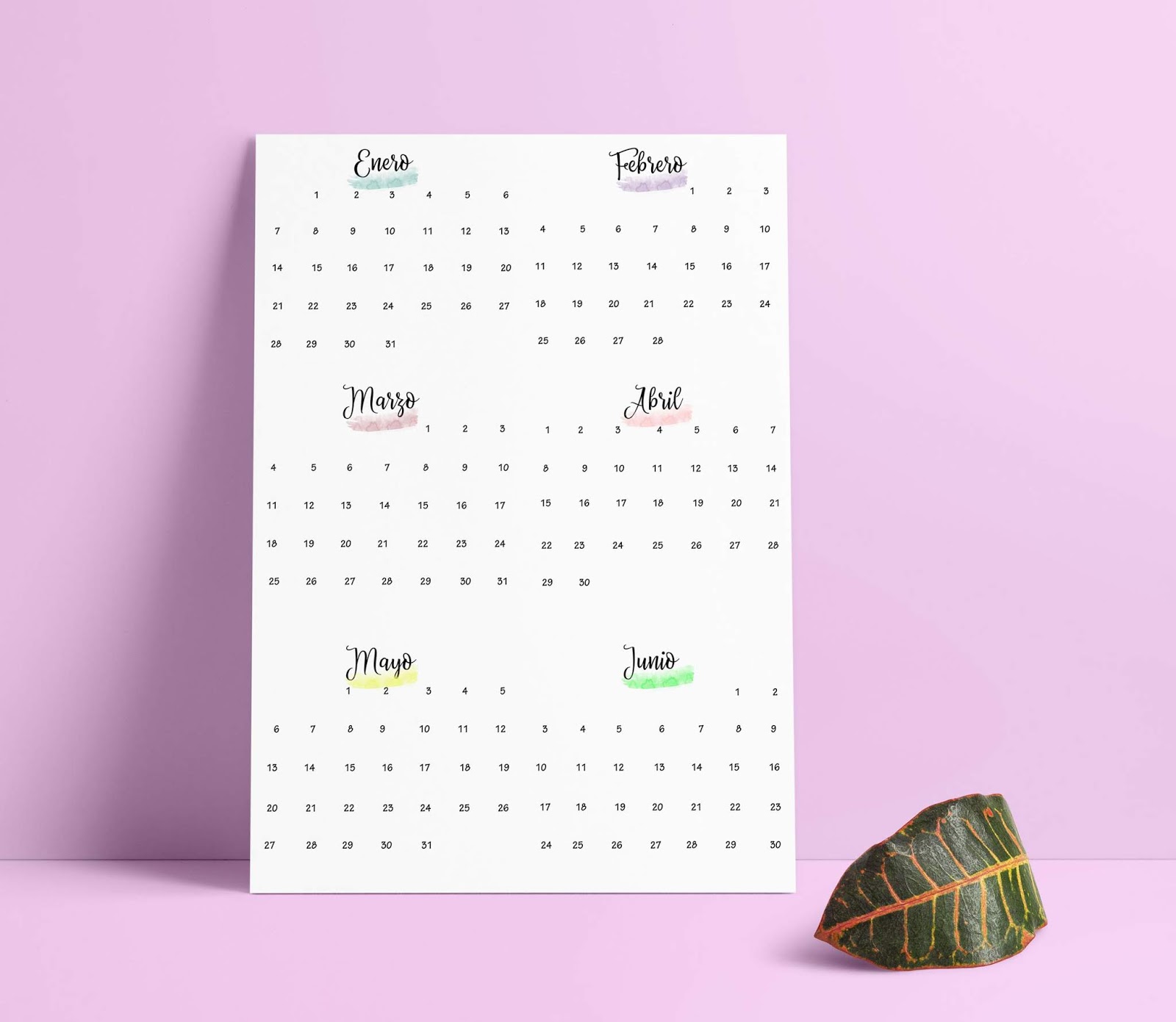 Estrelles de colors.: Calendarios imprimibles para el 2019 Estrelles de colors.: Calendarios imprimibles para el 2019