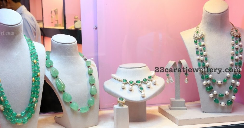 Precious Beads Fancy Necklaces with Studs - Jewellery Designs