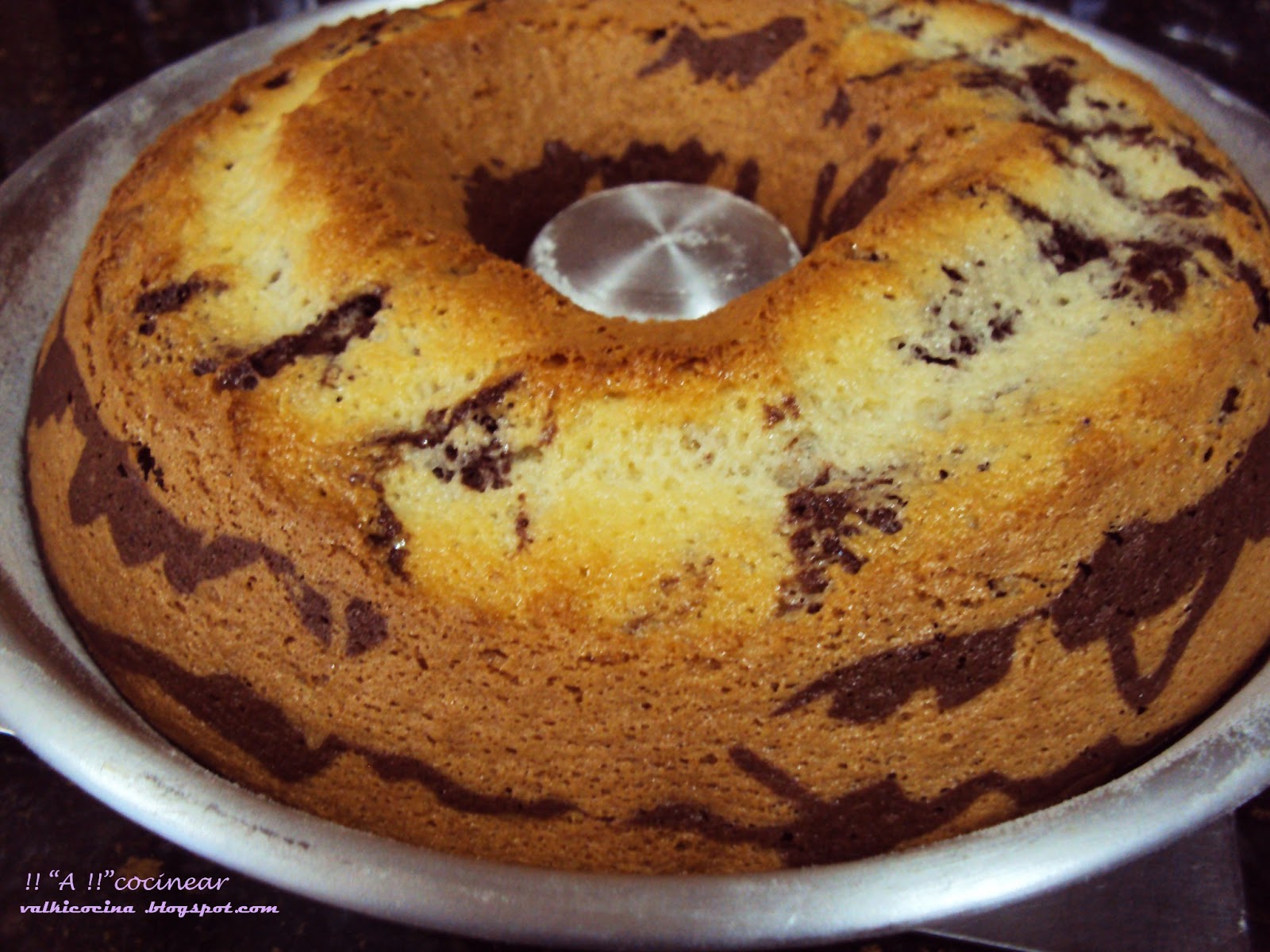 BIZCOCHO MARMOLADO O CEBRA | ¡¡A COCINEAR!! Recetas valkicocina.com