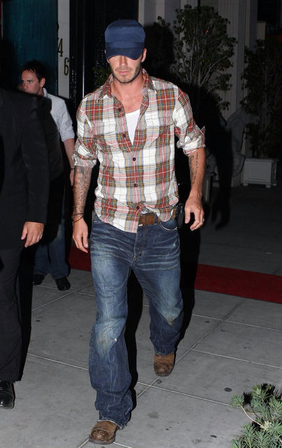 欧米人の体型を手に入れる！！by 日本人体型: David Beckham in Prps Jeans ベッカム Prpsのジーンズを着用