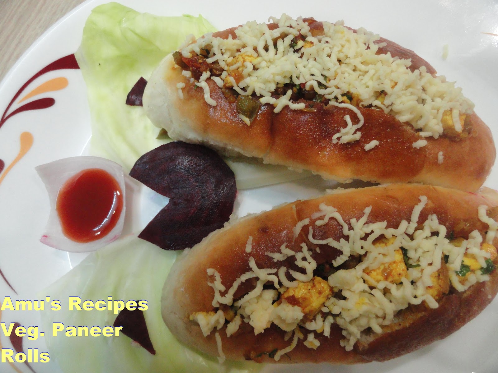 AMU'S RECIPES: Veg. Paneer Rolls