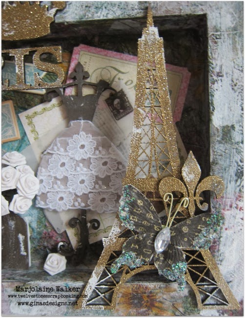 Ginas Designs: Paris Shadow Box with Marjolaine