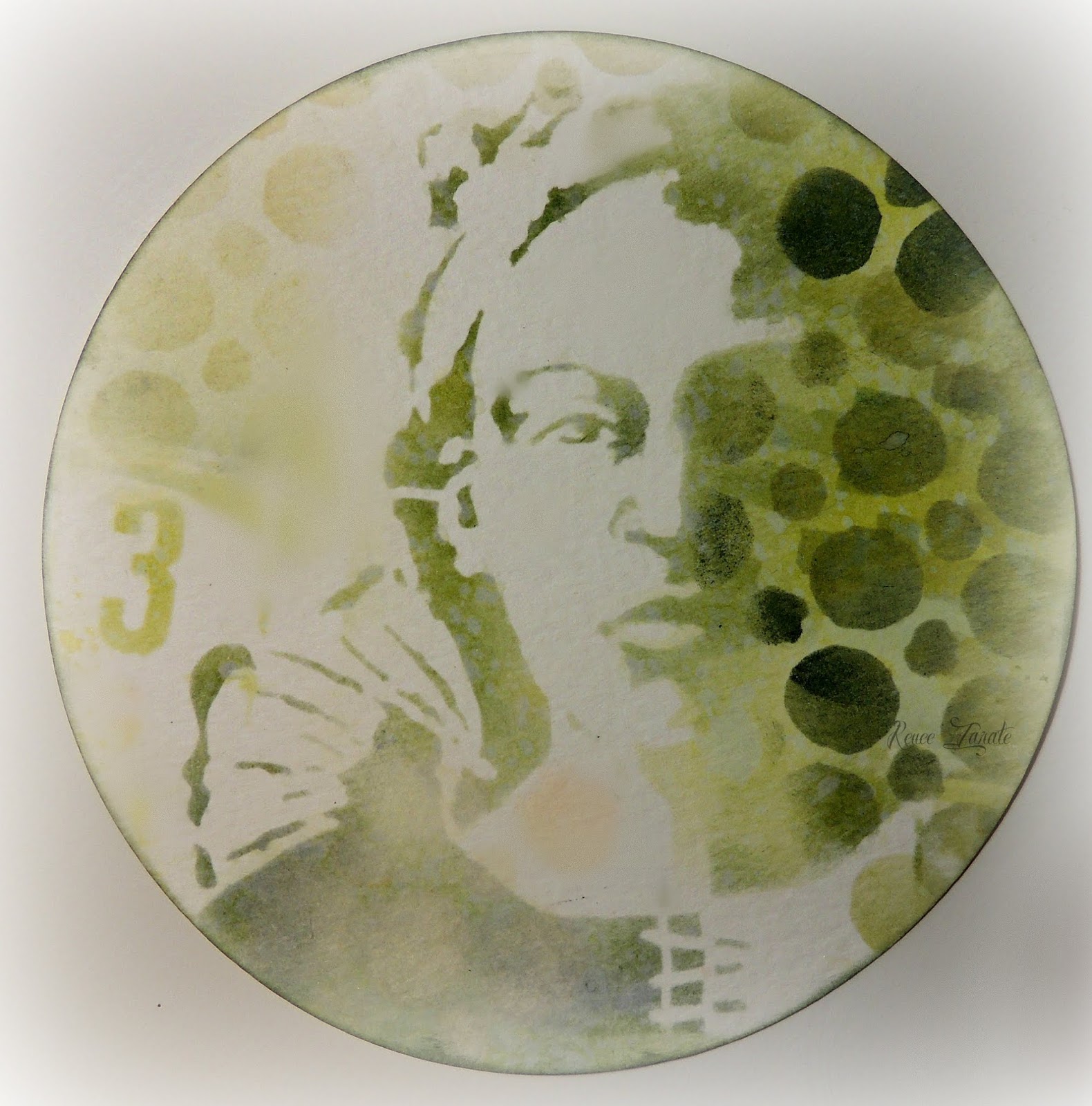 Bolton House: Artists Trading Coins using StencilGirl stencils