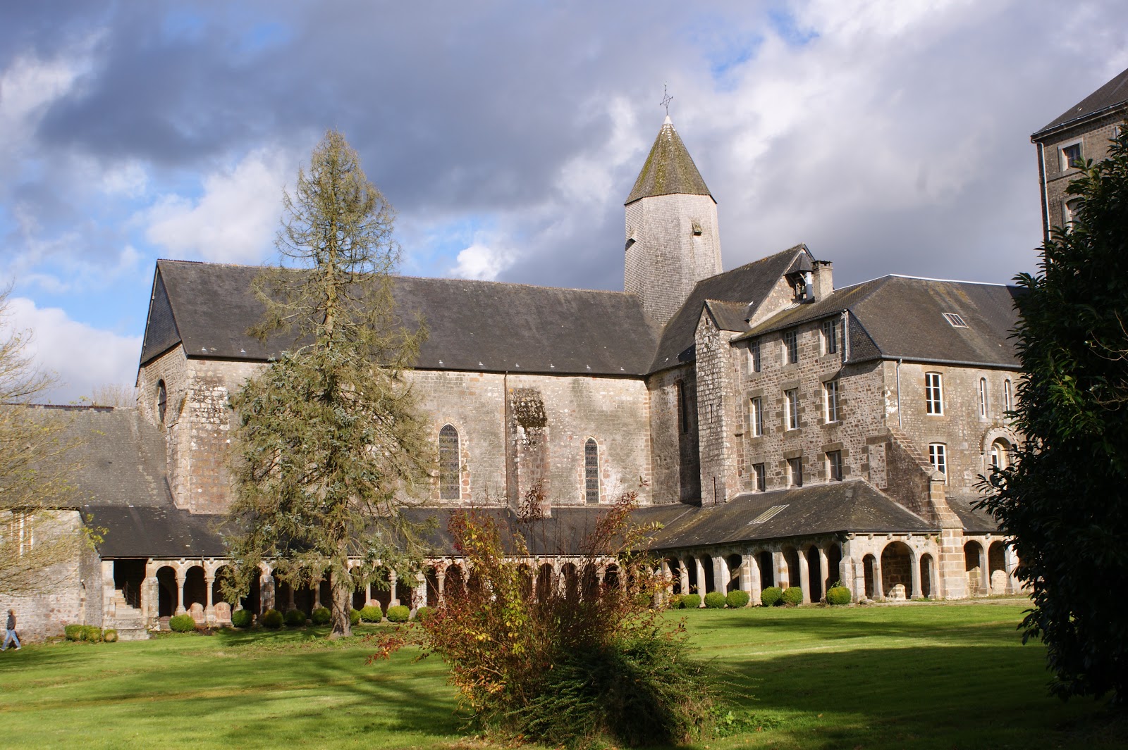 Landing in Normandy: Abbaye Blanche, Mortain 900 years old