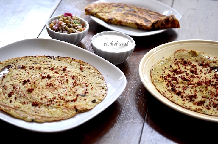 Pinch Of Swad - taste that hits the spot!: Mixed Sprouts Chilla with ...