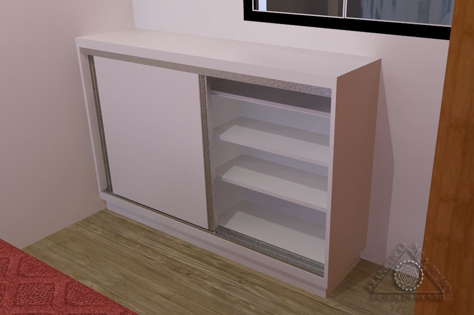 Francisco Pai & Filho: Projeto Sapateira em MDF Branco