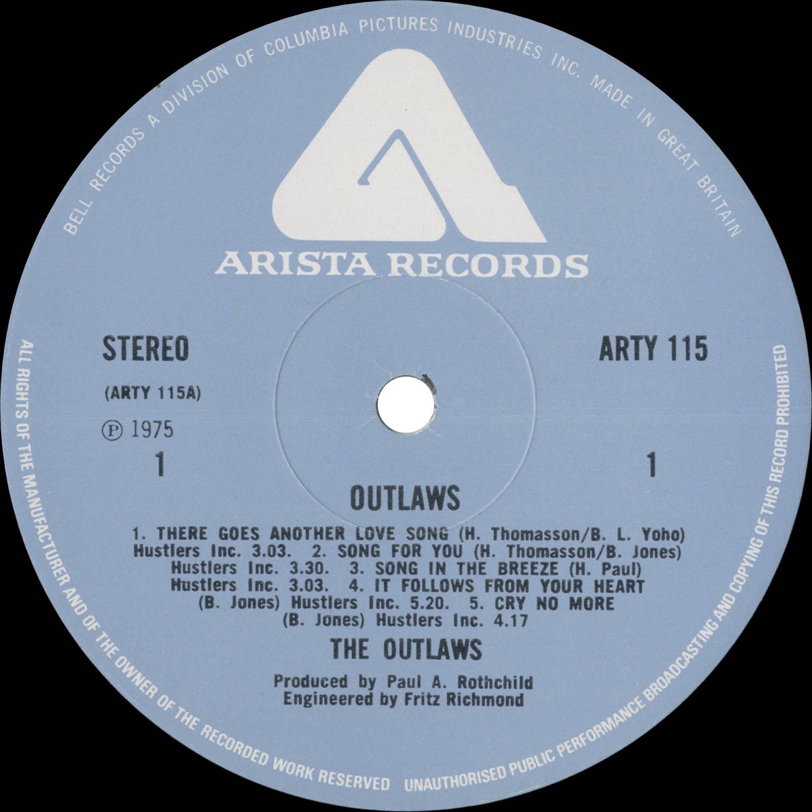 1975 Outlaws - Outlaws - Rockronología