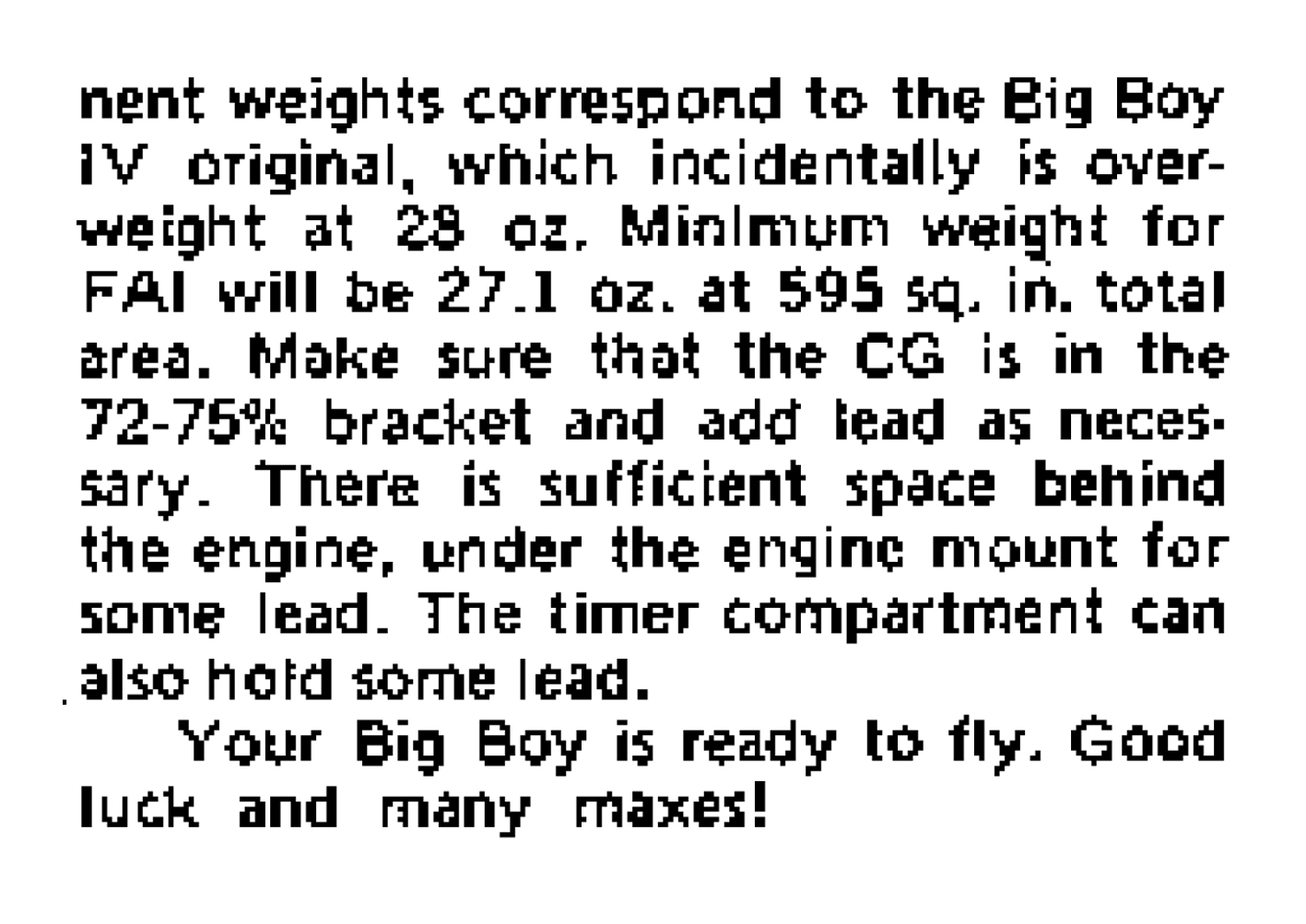 Volar Libremente Free Flight Models Airplanes BIG BOY 4 De Vaclav volar-libremente-free-flight-models-airplanes-big-boy-4-de-vaclav
