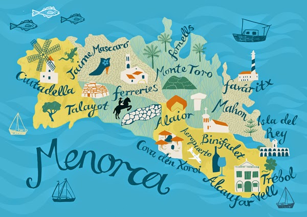 we gathered in spring: Menorca Map