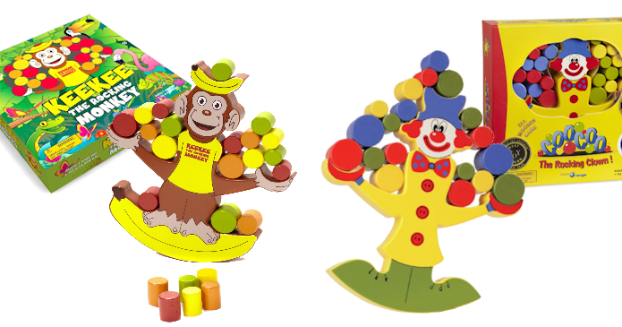 The Playful Otter: KeeKee the Rocking Monkey & Coo Coo the Rocking Clown