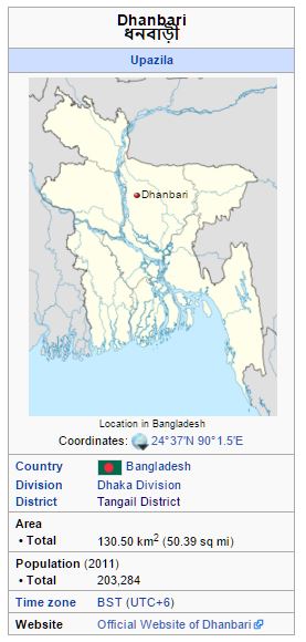 Tangail District: Dhanbari Newly Formed Upazila Of Tangail District