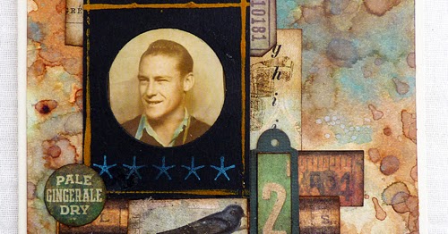 Country View Crafts' Projects: Tim Holtz inspired background card #2