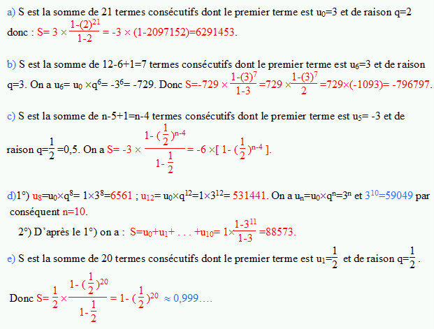 Maths: Suites géométriques
