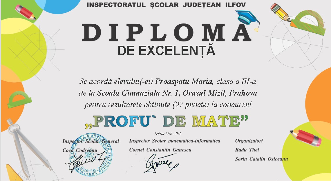 UN NOU INCEPUT: Concurs de matematica -Profu online