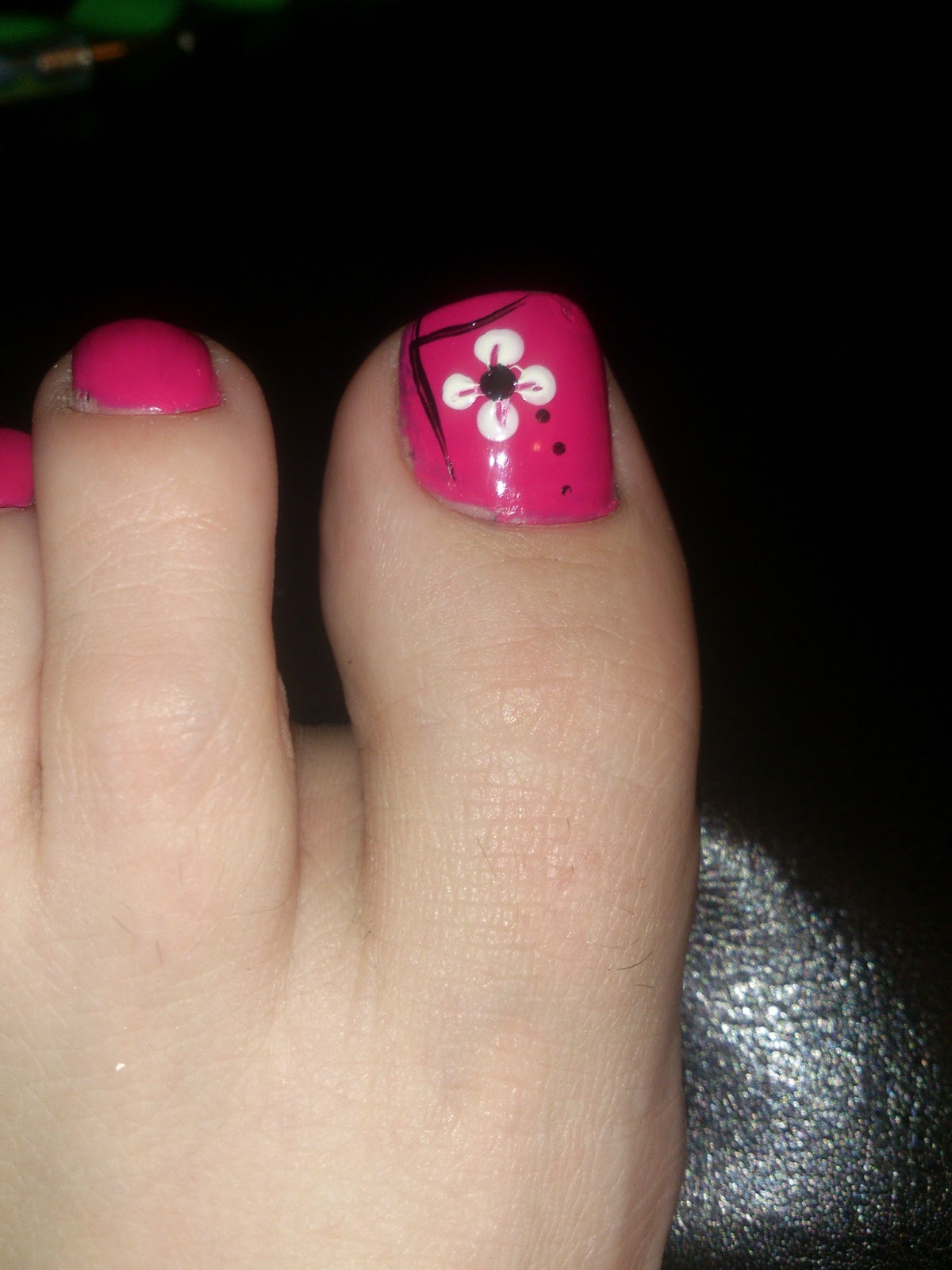 Blondie's Blog: Flower Nail Design