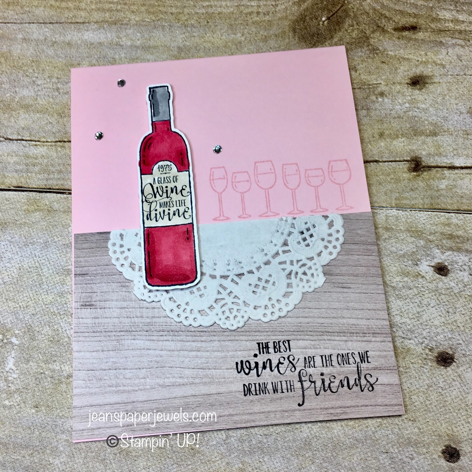 Jean's Paper Jewels: Half Full Swap Card