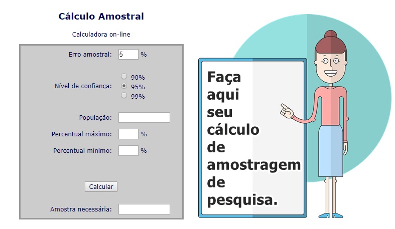 Cálculo amostral de pesquisa acadêmica - Portfólio EAD