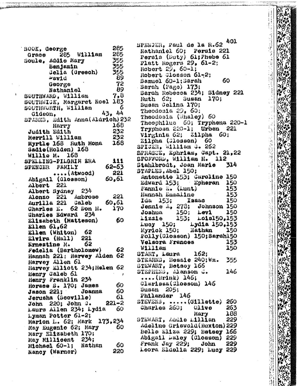 The Josiah Closson Family of New England by William G. Closson: Section ...
