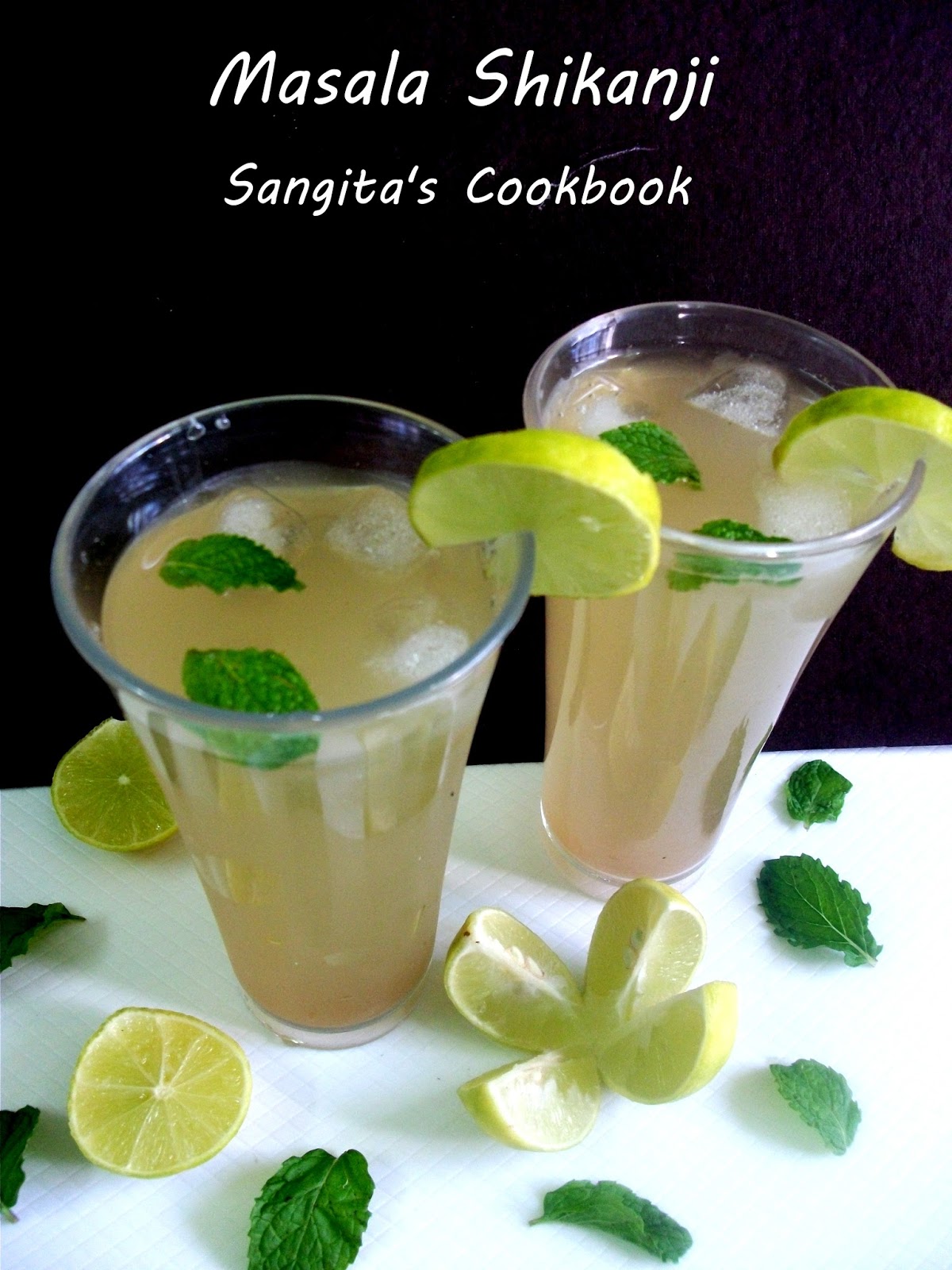 Sangita's Cookbook: Masala Shikanji Recipe / Indian Lemonade
