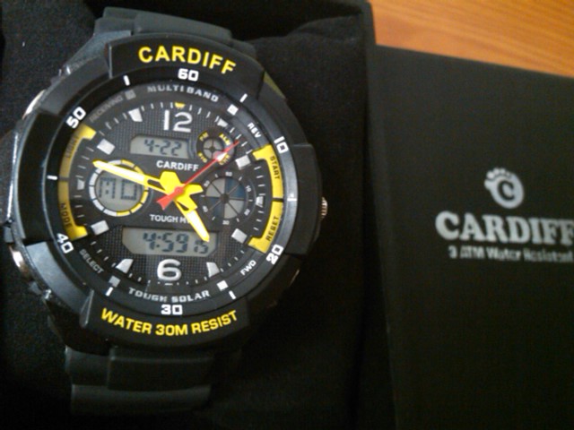JAM TANGAN CARDIFF WATERPROOF: JAM CARDIFF SPORTY & TRENDY