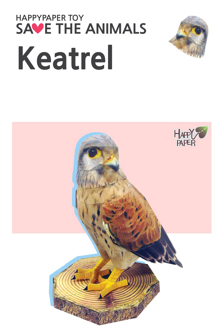 Paper craft: Kestrel - Paper crafted origami