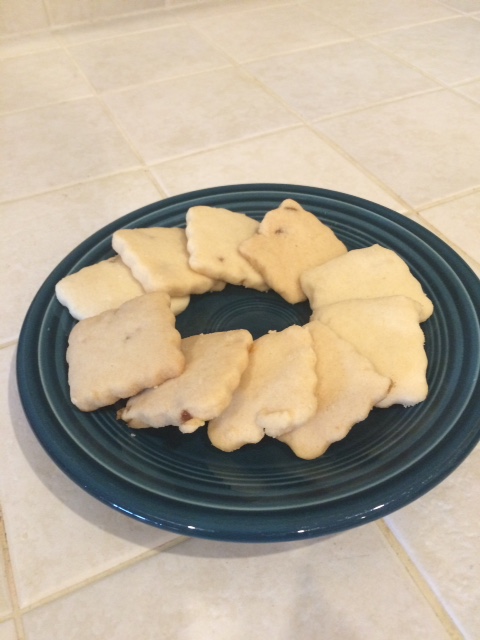 The Maine Table: Shortbread-Candied Ginger Cookies