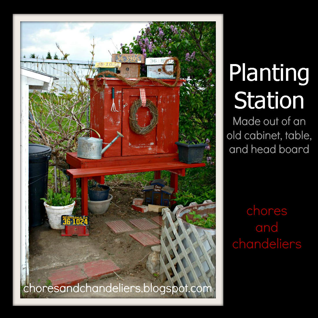 chores and chandeliers: Planting Station