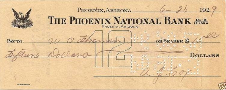 Arizona National Banknotes: 4729 The PHOENIX National Bank