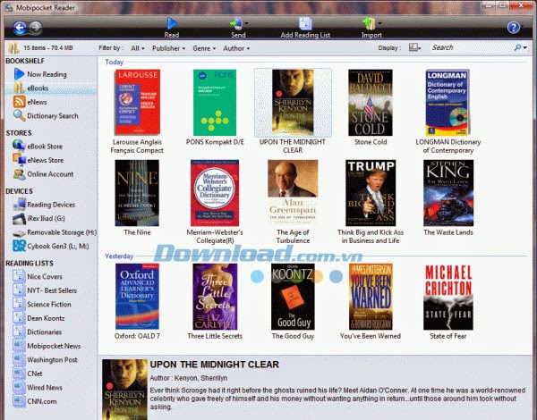 Phần mềm đọc file PRC trên PC - Mobipocket Reader Desktop 6.2 - Chuẩn ...