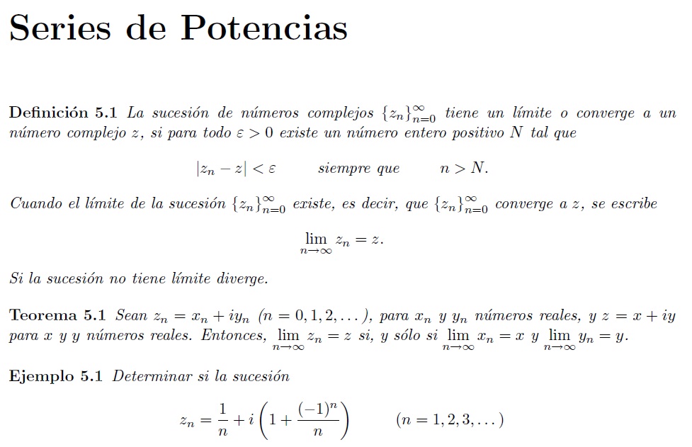 " Calculo Integral ": 4.3 Series de Potencias