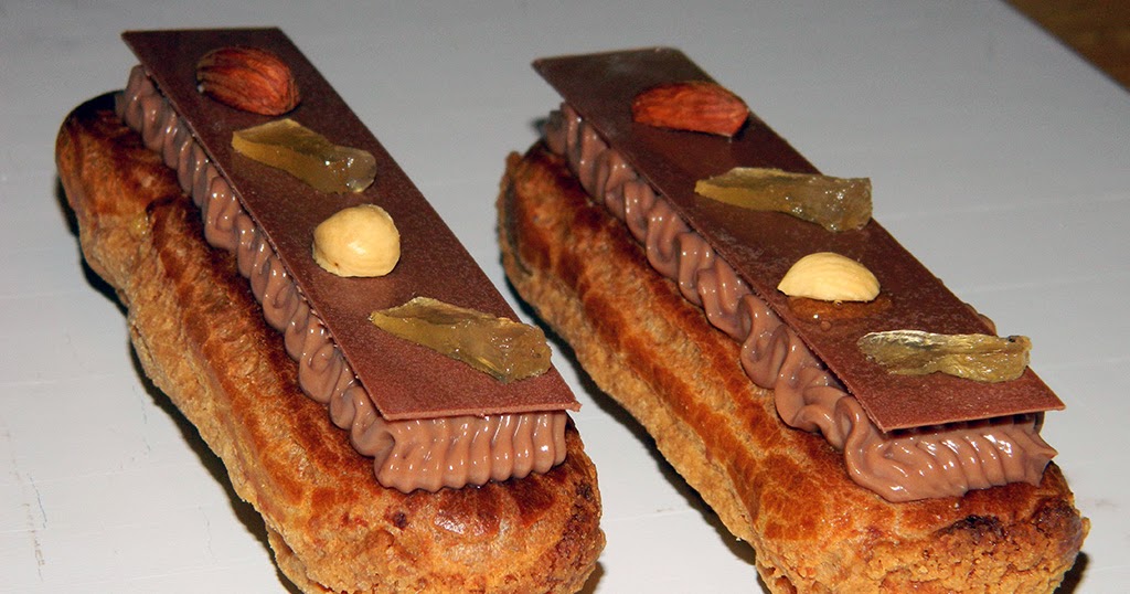 Patibou: Eclair praliné orange / chocolat au lait