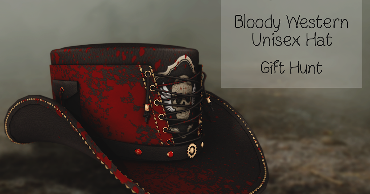KiB Designs - Bloody Western Hat @Ironwood Hills Halloween Hunt