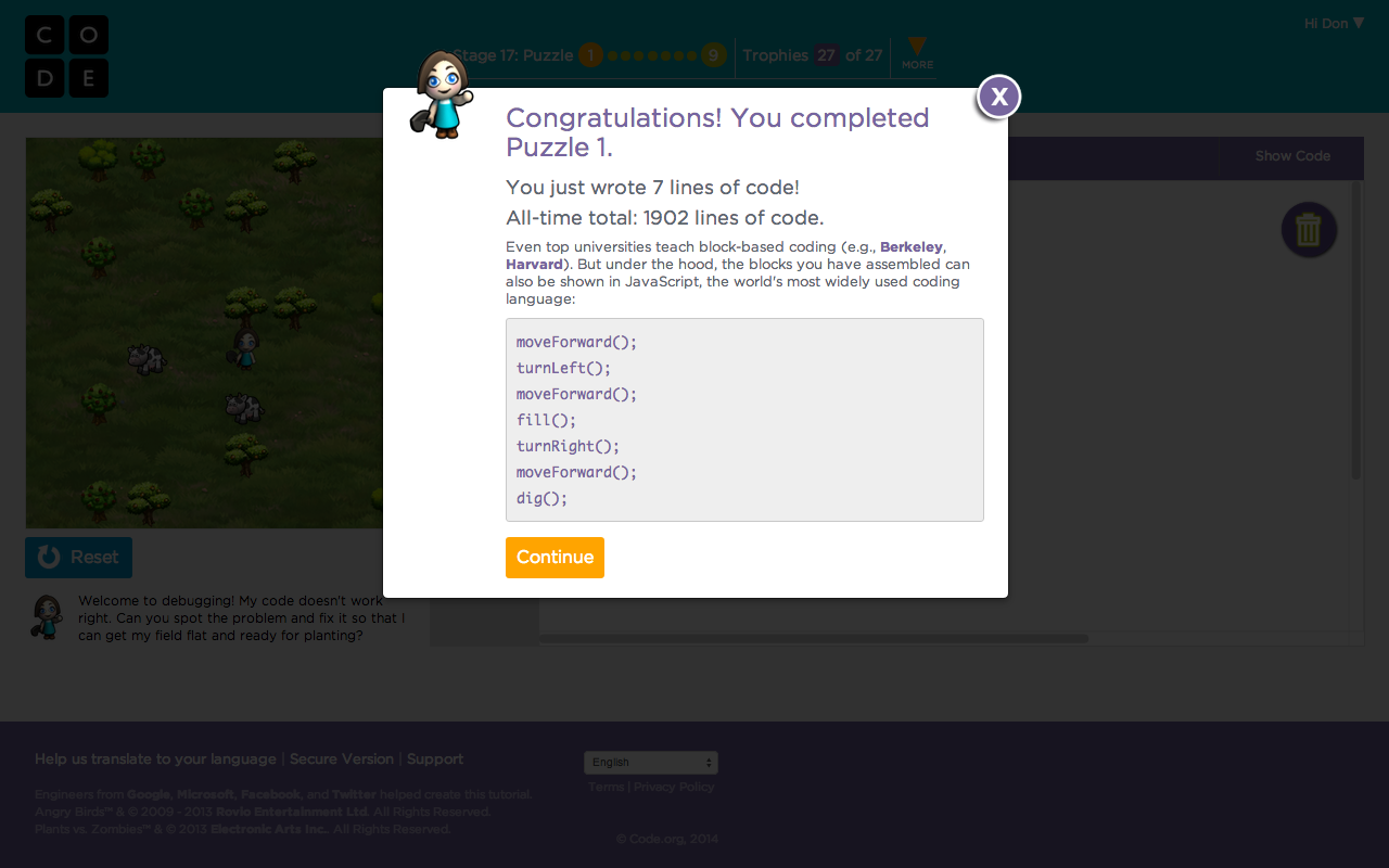 CODE | HUB | ORG: Stage 17 - The Farmer 3 #1