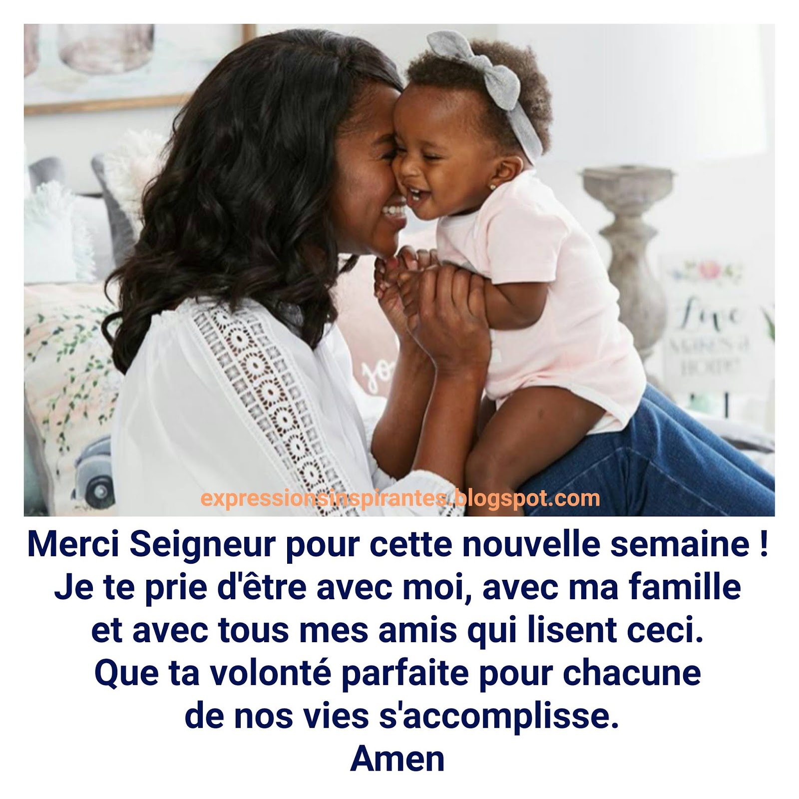 Expressions : Merci Seigneur pour cette nouvelle semaine