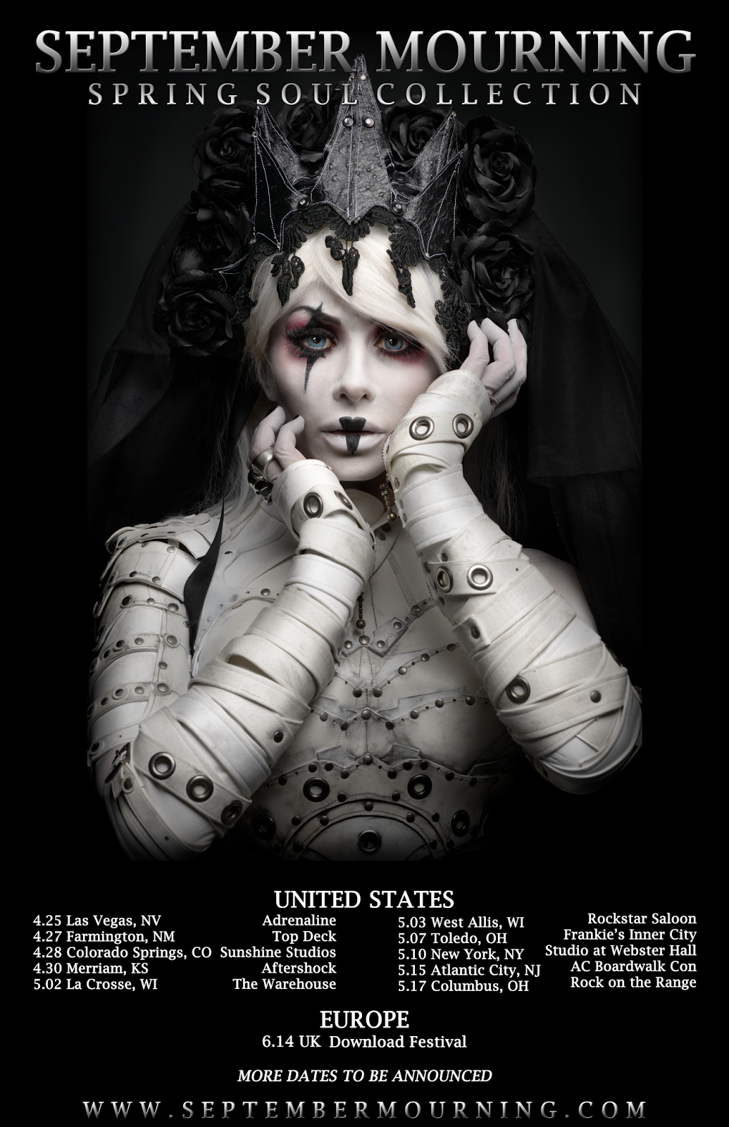 September Mourning Announces the Spring Soul Collection Tour ...