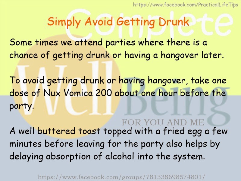 Practical Life Tips For You And Me: #Tips to #Avoid getting #Drunk