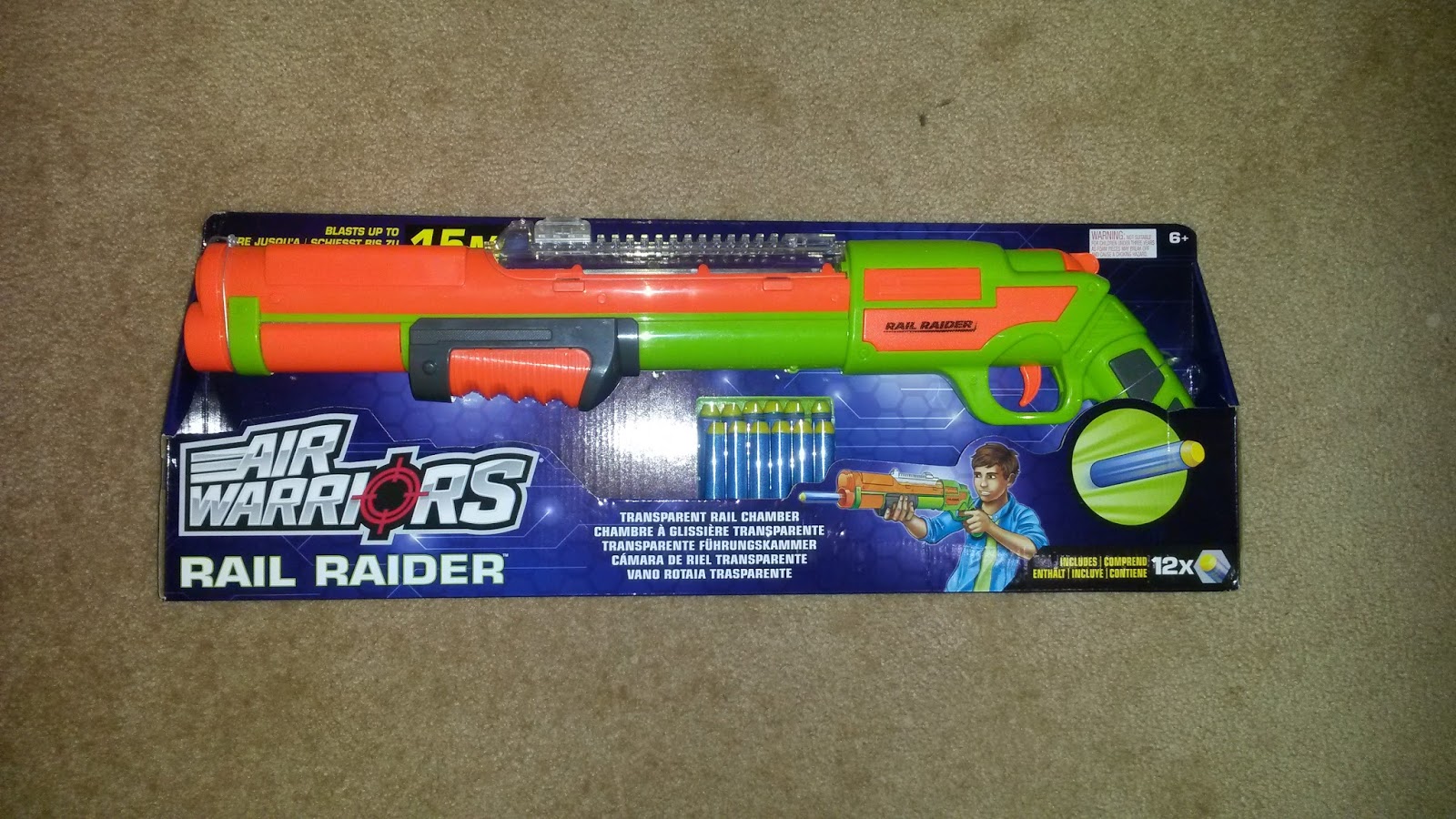 Outback Nerf: Review: Buzz Bee Rail Raider (15m) [Monorail Blaster]
