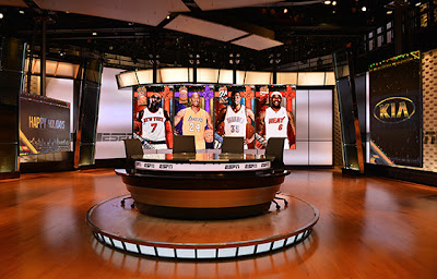 TV with Thinus: NBA Countdown on ESPN with a new oval desk, spacious ...