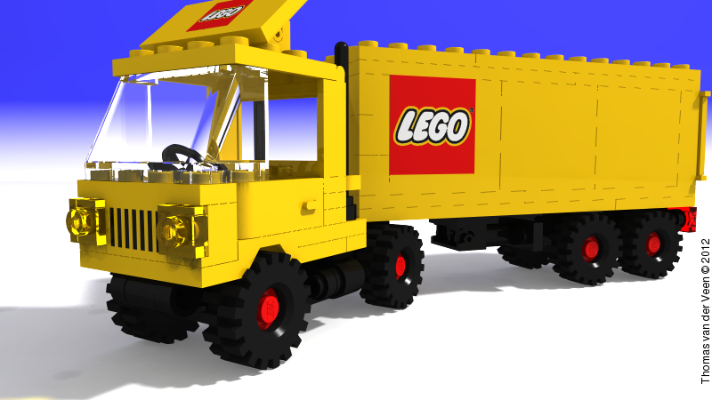 Lego & Povray: 6692 - Tractor trailer