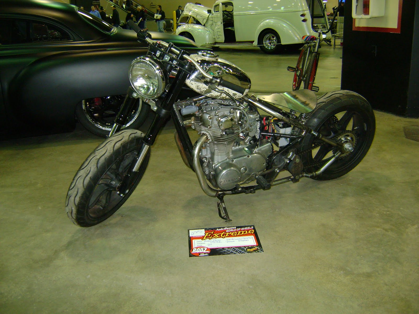 Fast is fast...: Motorcycles at the 2011 Detroit Autorama.