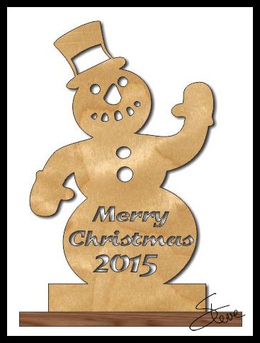 Scrollsaw Workshop: Ten inch tall Snowman Scroll Saw Pattern.